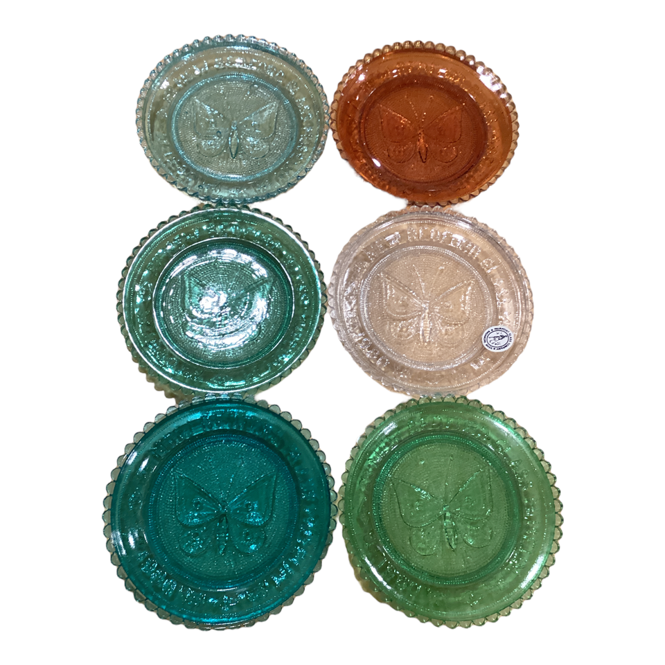 New Bedford Glass Museum Vintage Pairpoint Glass Cup Plate, Butterfly ...