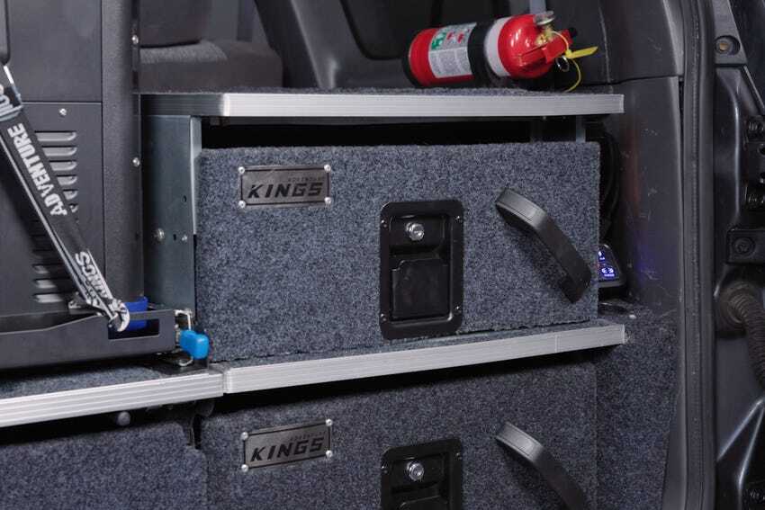 Kings 900mm Single Rear Drawer Storage lockable Utes Trays Organizer ...