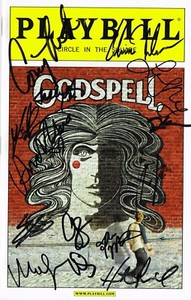 Godspell Original Broadway Revival Cast SIGNED Playbill Hunter Lindsay ...