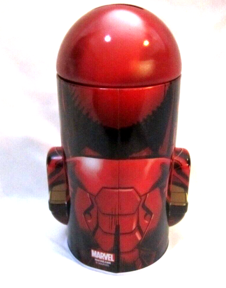 Avengers 7" H Iron Man Tin Metal Coin Bank Piggy Bank Coin Slot Top ...
