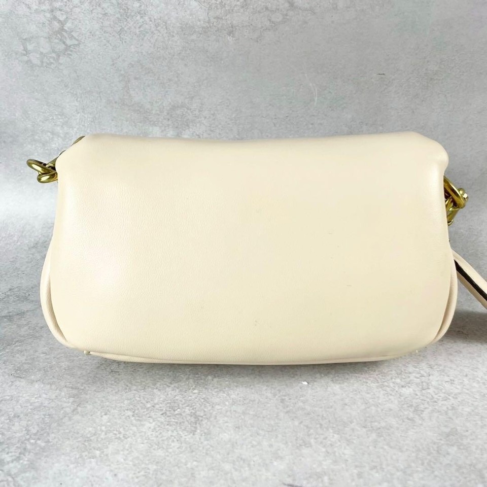 COACH Pillow Tabby Crossbody 2way Shoulder Bag Beige Brass C3880 USED ...