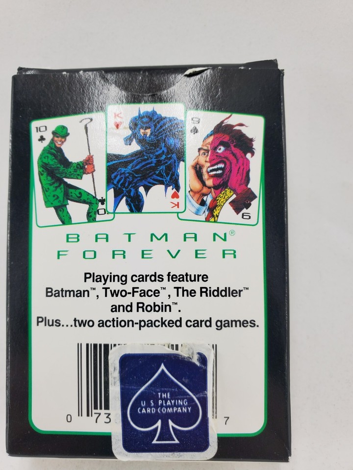 1994 Batman Forever Playing Cards w The Riddler, Two-Face, Chase ...