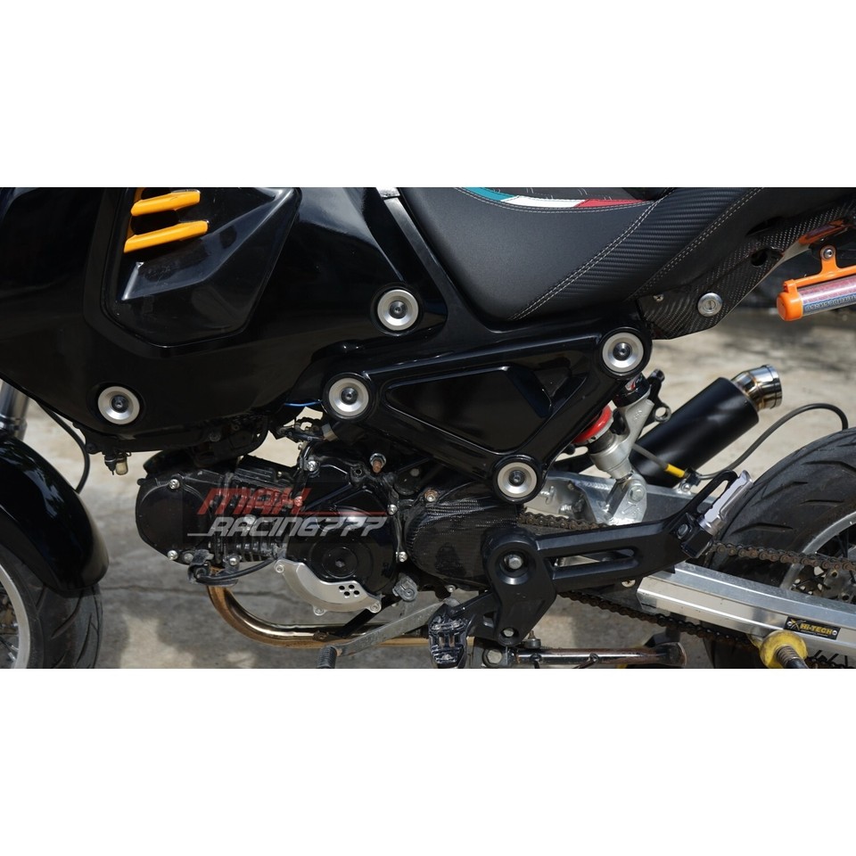 ฺGLOSS BLACK HONDA NEW MSX GROM 125 2021 - 2024 7PC BODY PANELS FRAME ...