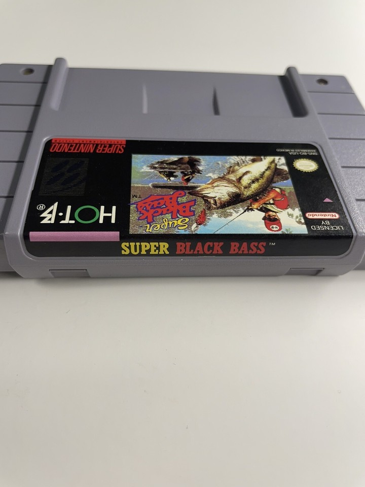 Super Black Bass 1992 SNES Super Nintendo Pro Fishing Video Game ...