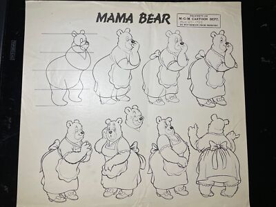 Animation Cel MODEL SHEETS 1929 -1942 FLEISCHER STUDIOS Cartoons Disney ...