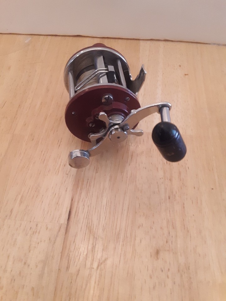 Penn Peerless No 9 Saltwater Bait Casting Reel Red Very Nice Condition ...