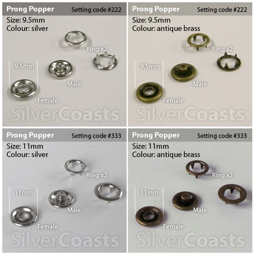 Press Machine Tool Set + 200 Prong Poppers, Snap Fastener Stud, Sewing ...