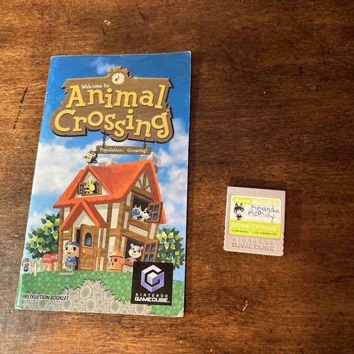 Nintendo Game Cube Animal Crossing Memory Card 59 & Manual Only | eBay