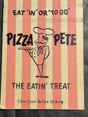 Matchbook Cover Pizza Pete Restaurant | eBay