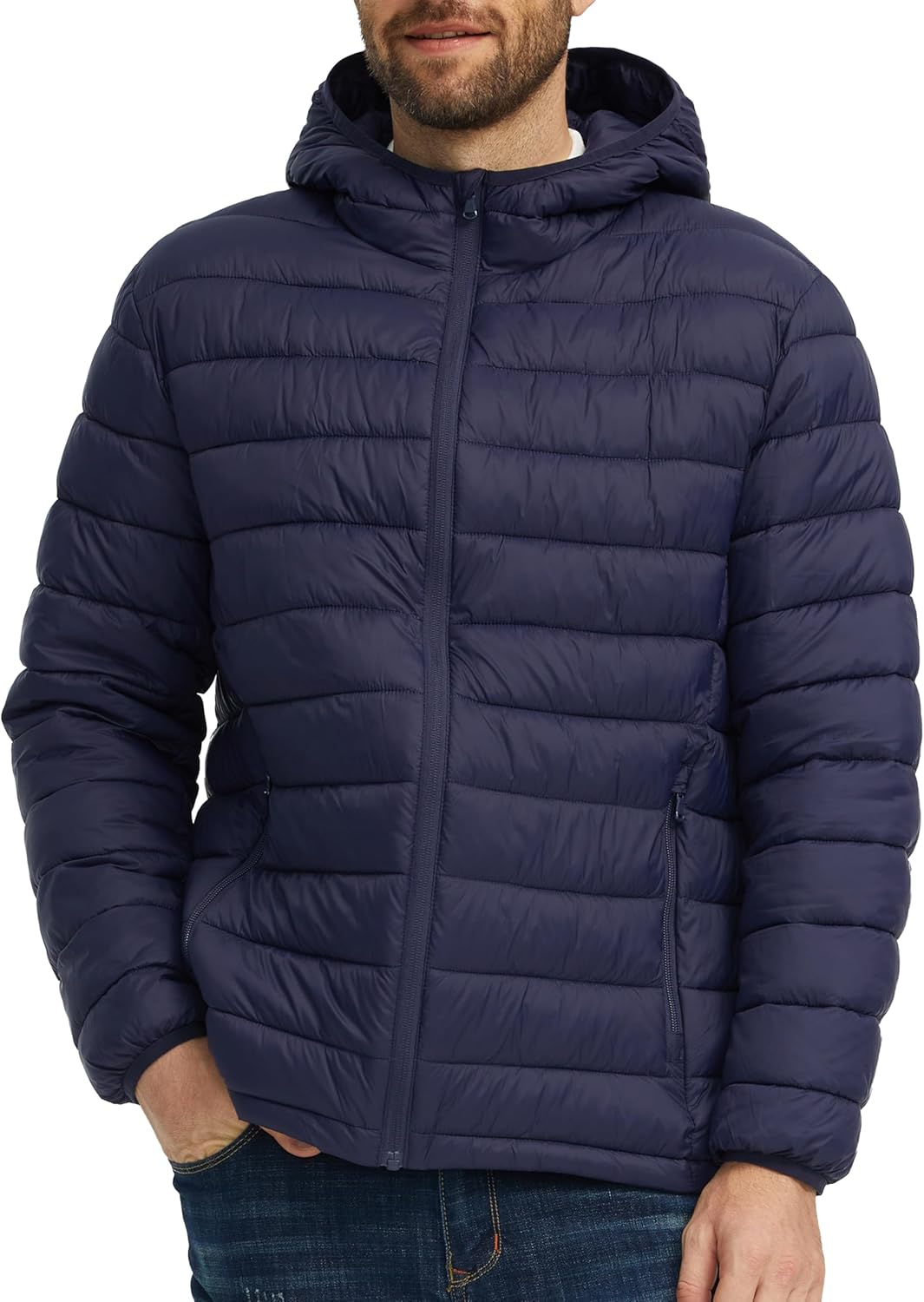 Men'S Lightweight Winter Jackets Warm Puffer Jacket Quilted Winter Coat ...