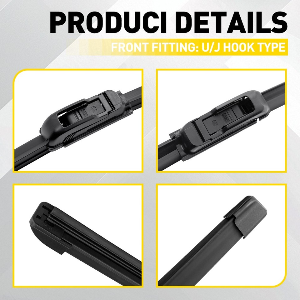 3X For Honda CR-V MK4 2012-2018 Windscreen Wiper Blade Set Front 28"16 ...