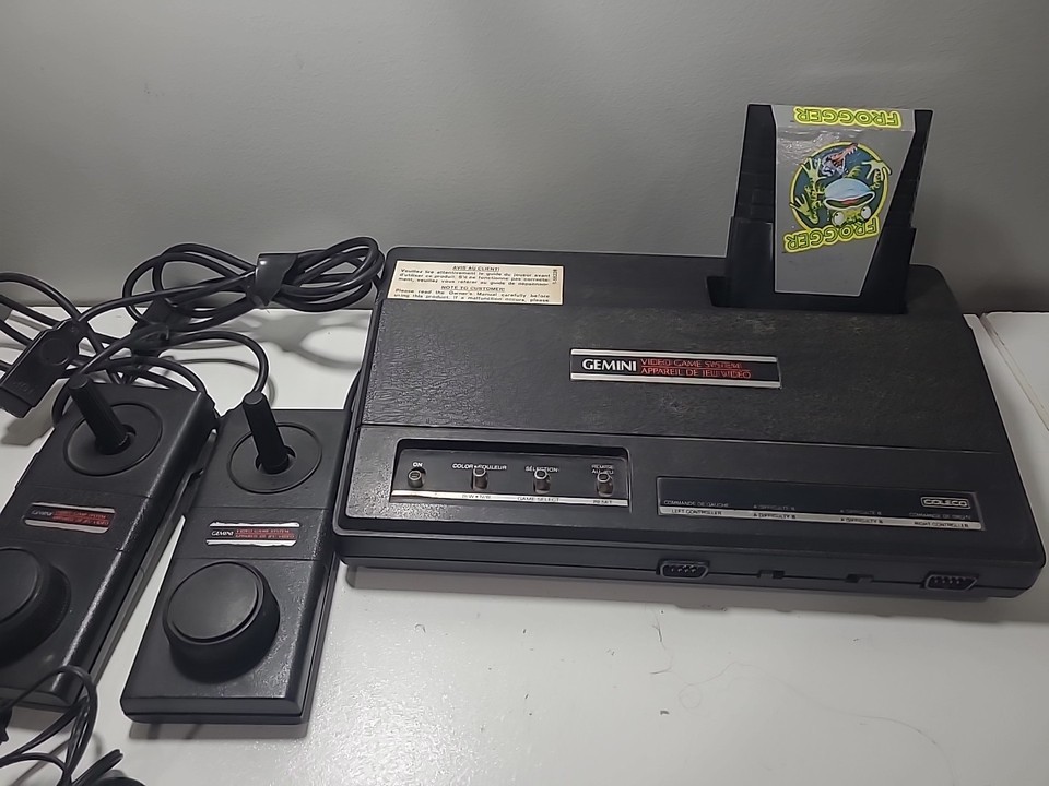 coleco gemini video game system With Frogger Game | eBay
