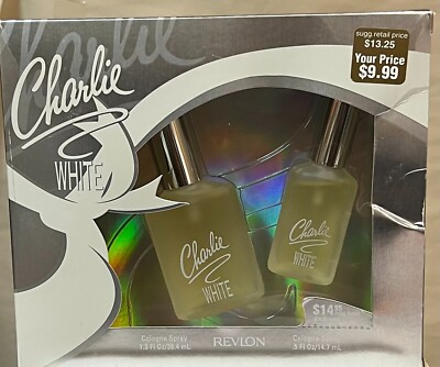 6 sets Charlie Revlon White 1.3 oz Cologne Spray & 0.5 oz cologne spray ...