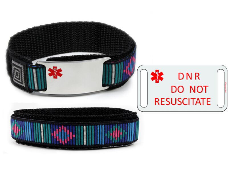 DNR DO NOT RESUSCITATE Sport Medical Alert ID Bracelet. Free Emergency ...