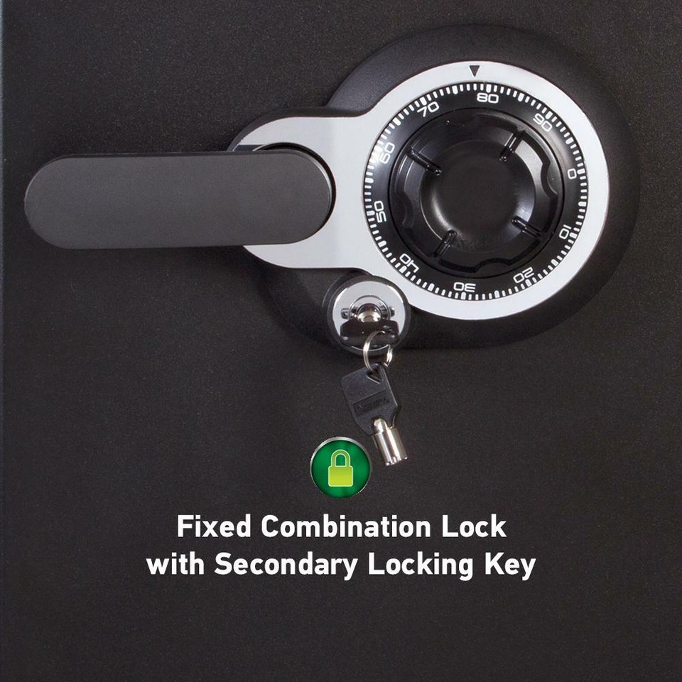 SentrySafe Dial Combination Safe Medium Size 1.23 cu. ft. Fireproof ...