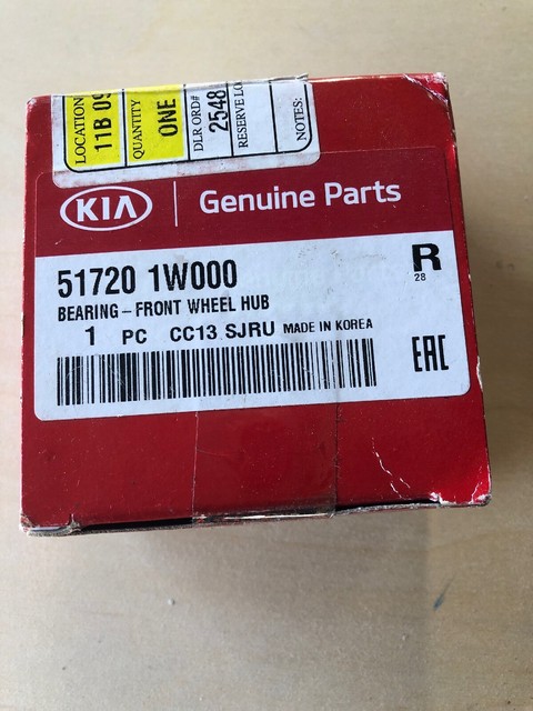 Kia Genuine OEM 517201W000 Bearing Front Wheel Hub 2012 2017 for sale ...