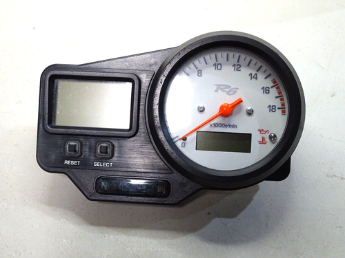 2001 Yamaha YZF R6 Gauge Cluster Speedometer Tachometer | eBay