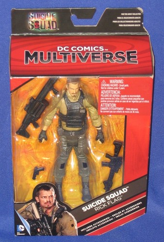 Suicide Squad Rick Flag 6" Action Figure 2016 DC Comic Mattel Justice ...