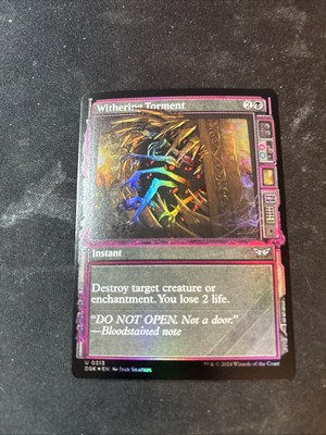Withering Torment (Showcase) Duskmourn: House of Horror Foil | eBay