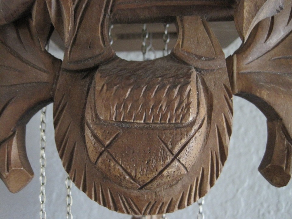 Vintage Hunter Cuckoo Clock w Dancers Black Forest Mill West Germany ...