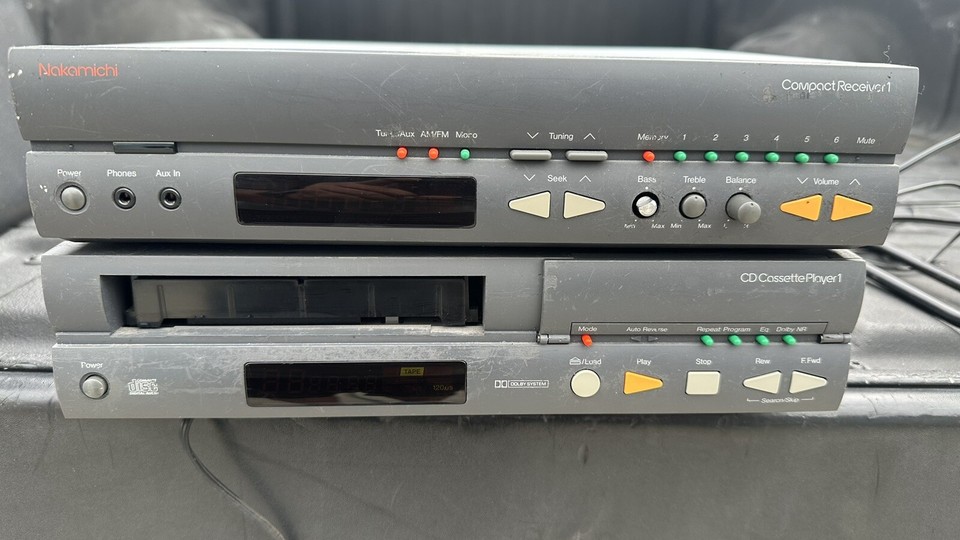 VINTAGE NAKAMICHI COMPACT RECEIVER SYSTEM 1, CD CASSETTE PLAYER 1 WITH ...