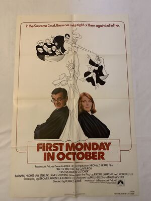 First Monday In October, 1981 Vintage original one sheet movie poster ...