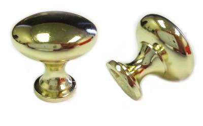 (25pcs) Polish Brass Round Mushroom Kithcne Cabinet Knobs 30mm 1-3/16" | eBay