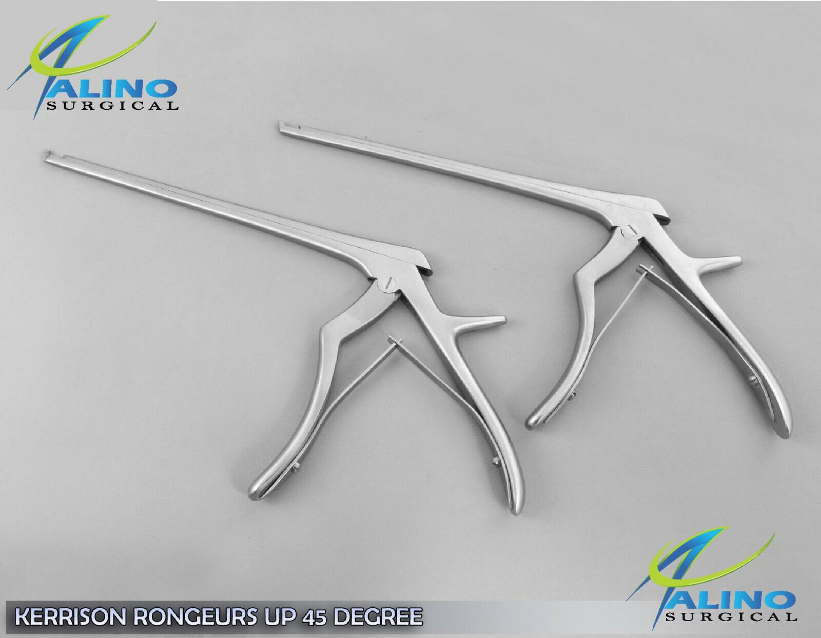 Set Of 2 Kerrison Rongeur 8" Shaft 3mm 45° Up Bite Orthopedic ...