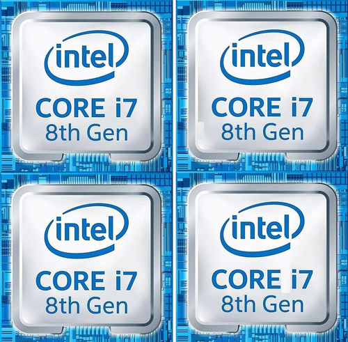 Intel Core i7 8th Gen CPU Sticker Decal Laptop PC Desktop Badge Label ...