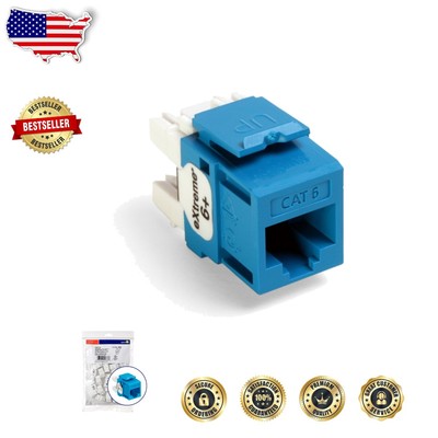 High-Performance QuickPort CAT 6 Connectors, 25-Pack in Blue – Easy ...
