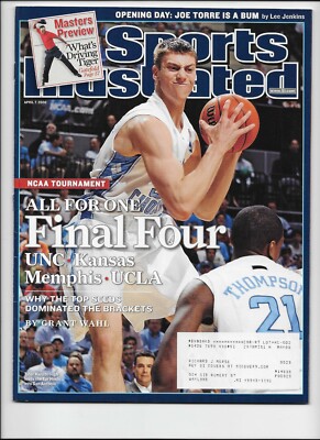 APRIL 7 2008 SPORTS ILLUSTRATED- FINAL FOUR - TYLER HANSBROUGH - KANSAS ...