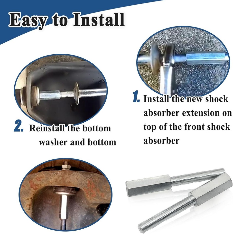 2 Pcs 1290 Shock Extension, Length of Shock Extension is 3", Thread ...