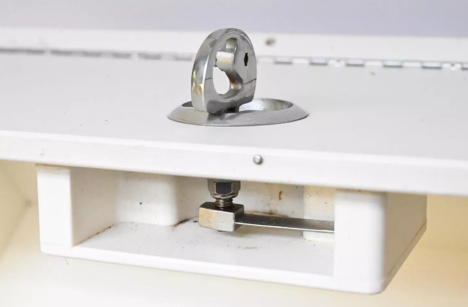 Marine Boat Gunwale Storage Box Rods/Weapons Grey 56"x13.5x8" Built In ...