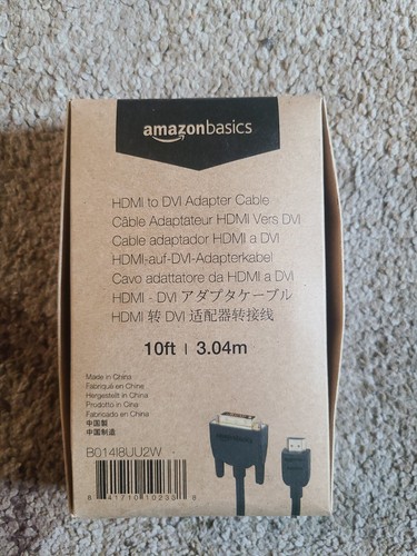 AmazonBasics HDMI Input to DVI Output Adapter Cable - 10 Feet | eBay