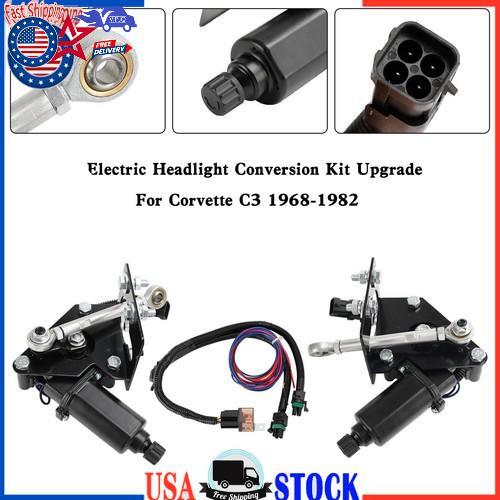 Electric Headlight Conversion Kit Upgrade For Corvette C3 1968-1982 | eBay