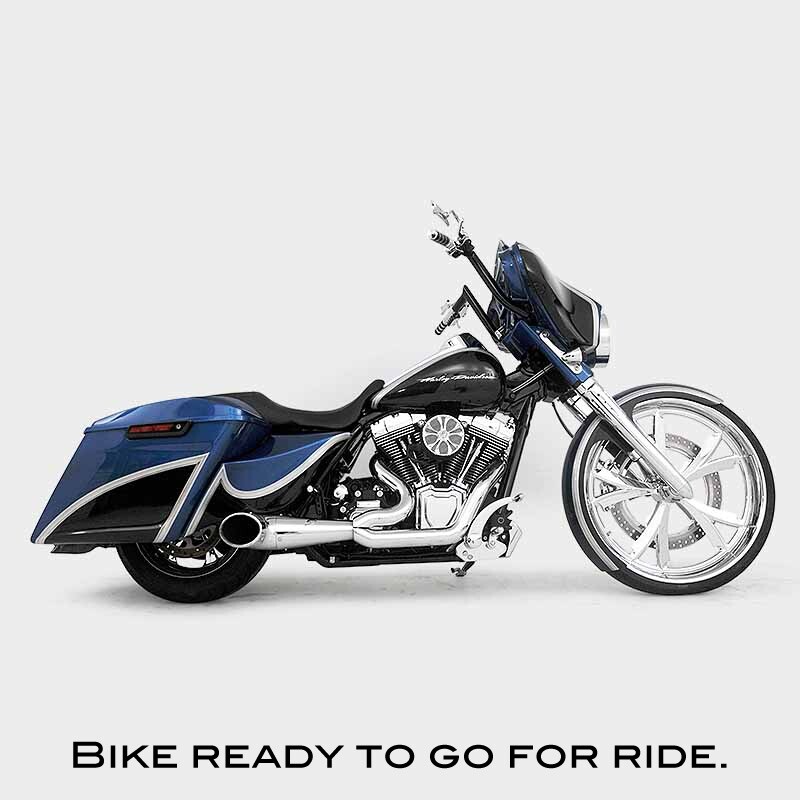 HHI Hawg Halters X26 Raked Neck & Triple Tree Kit for Harley FLH/T 14 ...