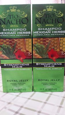2 SHAMPOO TIO NACHO MEXICAN HERBS (PACK OF 2) 14 FL OZ EACH ALL HAIR ...