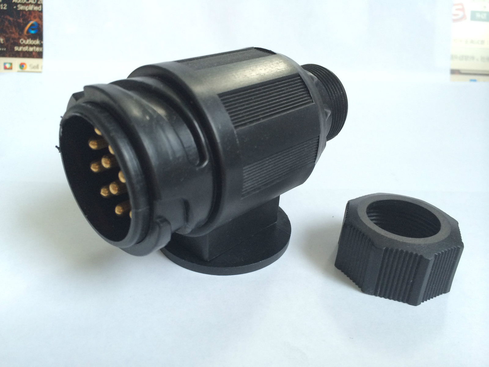 NEW STOCK FXE11A TRAILER PLUG CONNECTOR SOCKET 13 PIN ROUND MALE | eBay