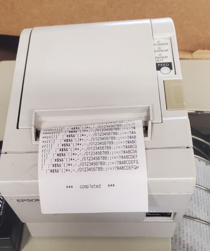 Epson Tm-t88ii Model M129c Ethernet Thermal Receipt Printer B12 for sale online | eBay