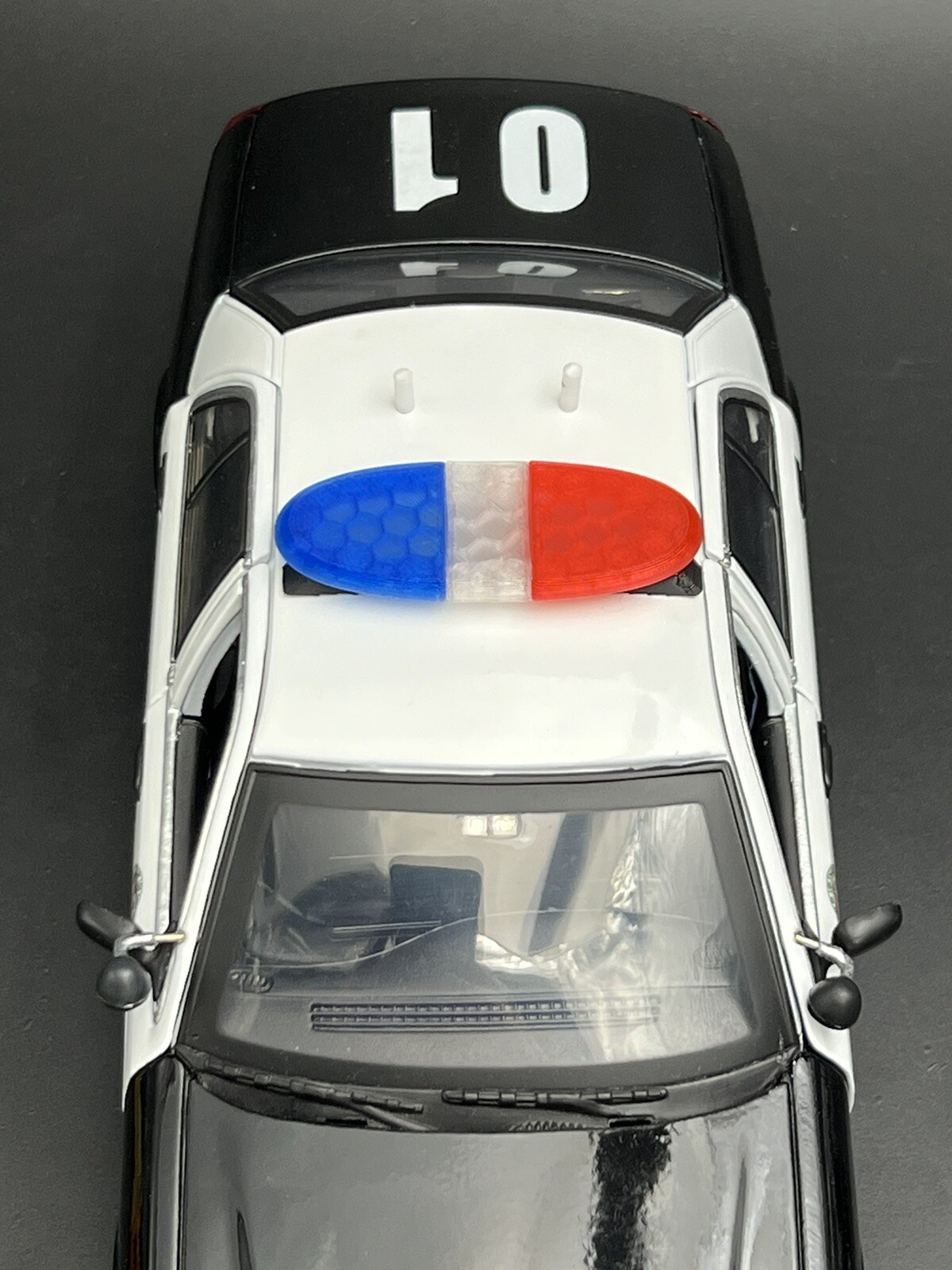 1/18 LED Ready Blue Red Federal Signal Arjent Lightbar Police Sheriff ...