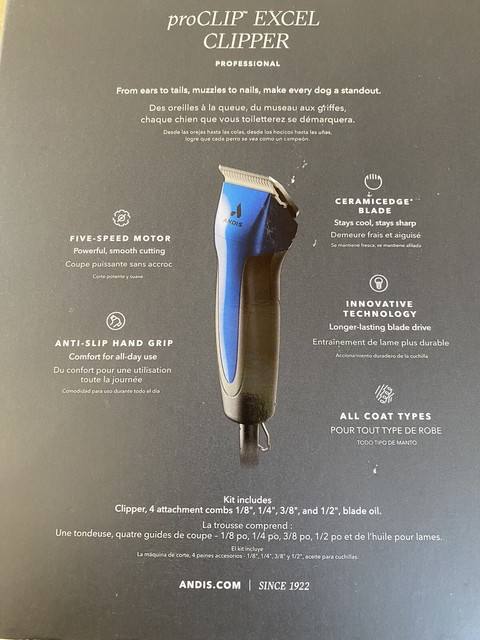 Andis SMC Detachable Blade Dog Clipper - Blue (68515) for sale online ...