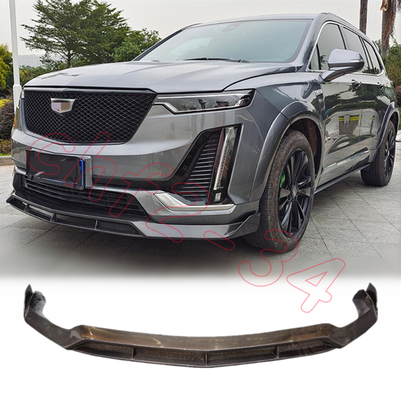 Fit For Cadillac XT6 2020-2023 Real Carbon Fiber Front Bumper Lip ...