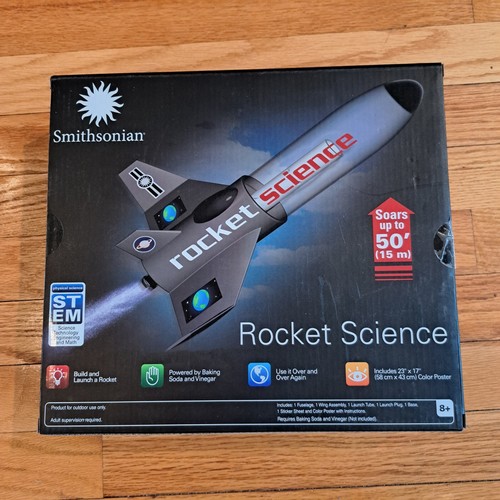 Smithsonian ROCKET SCIENCE Kit~Build & Launch~Reusable Stem~Kids Toy ...
