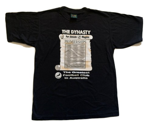Port Adelaide Magpies Football Club T-Shirt Premierships AFL SANFL ...