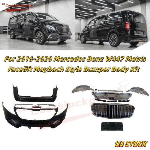 2016-2020 For Mercedes W447 Metris Upgrade Maybach Style Front+Rear ...