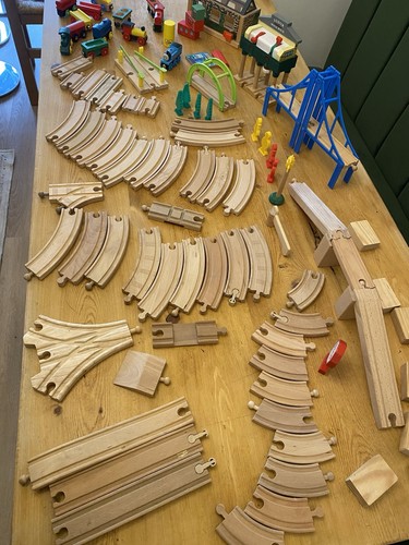 Brio Compatible Wooden Train set various size Track, Bridges, junctions ...