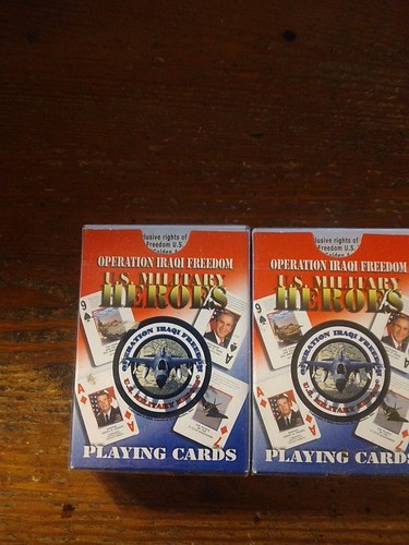 NEW Operation Iraqi Freedom US Military Heroes Playing Cards SEALED ...