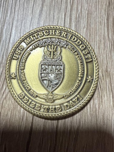 Us Navy Destroyer Mitcher Ddg-57 Captain Challenge Coin | eBay