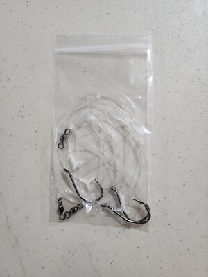 3 Pre-Tied Single Hook Blackfish Rig for Blackfish, Tog, Tautog | eBay