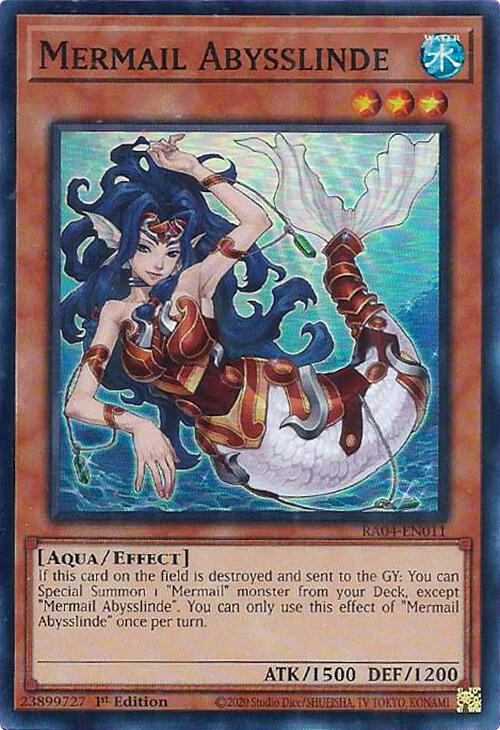 Mermail Abysslinde RA04-EN011 Quarter Century Stampede 1st Edition for sale online | eBay